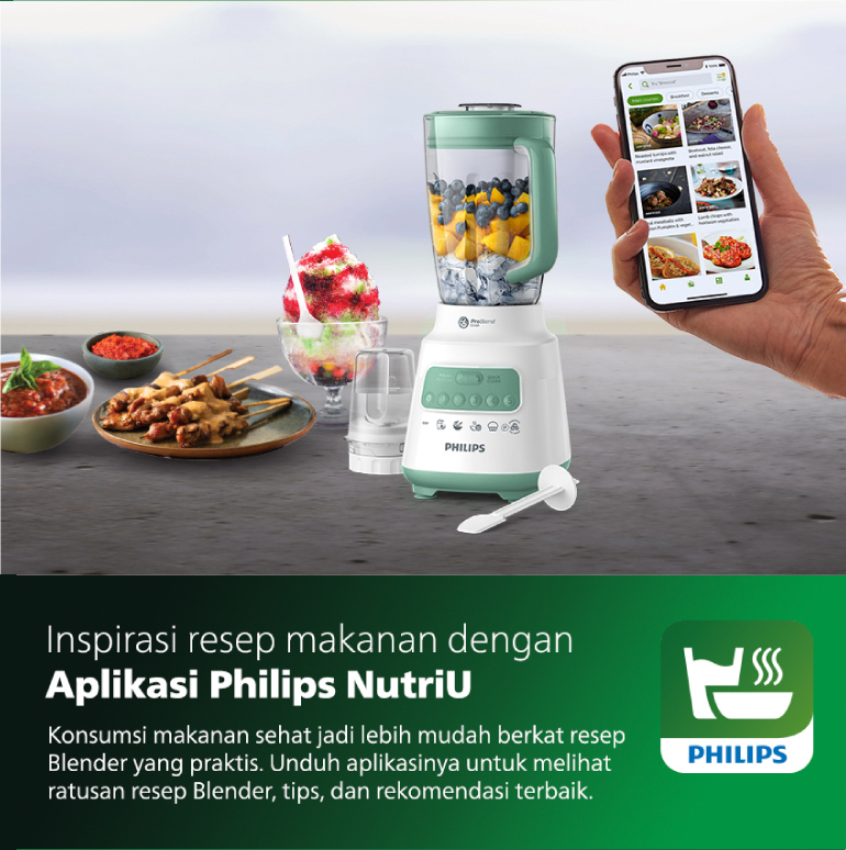 Jual Blender Philips Kaca 2 liter - 5000 Series HR2222/00 - Blender jus ...