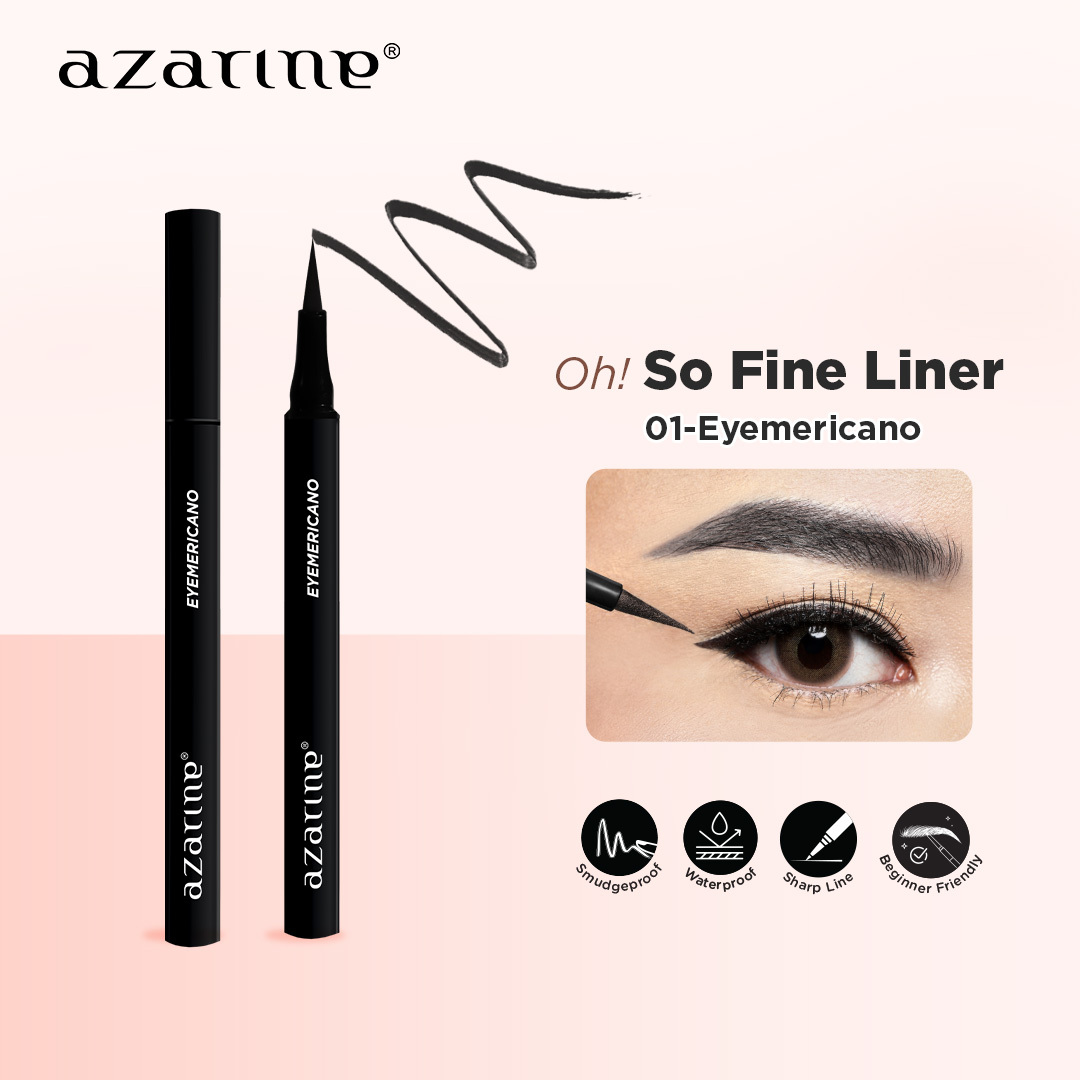 Jual Azarine Oh! SO FINE LINER Eyeliner Waterproof Tahan Lama Untuk ...