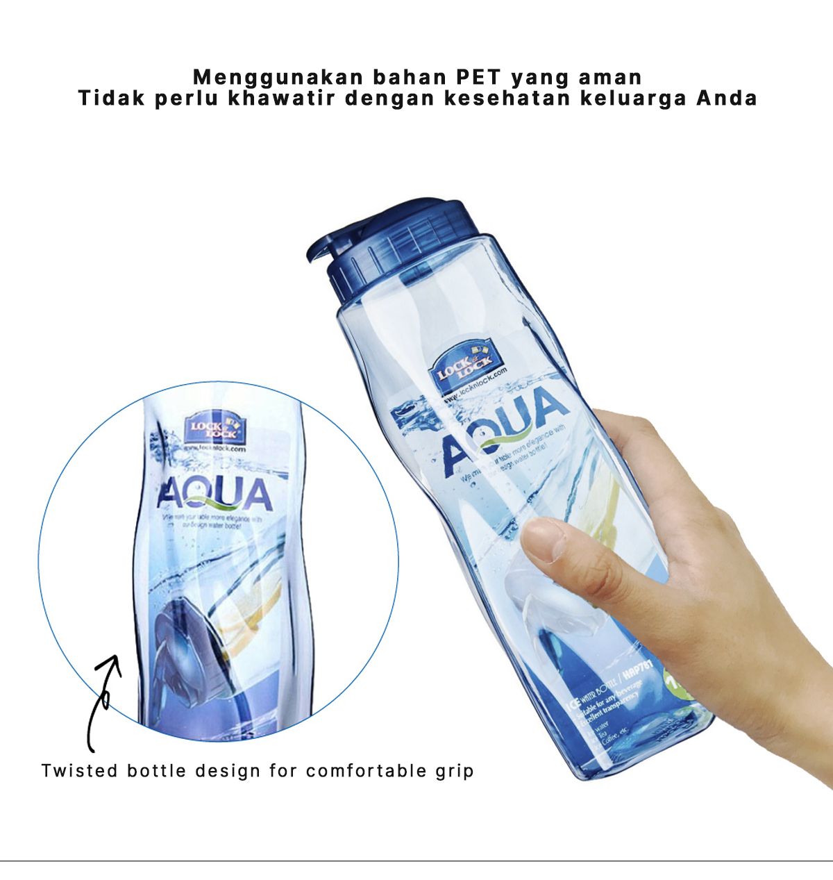 Jual LocknLock Botol Minum Ice Botol Air Minum Kulkas 1.2L - HAP781 ...
