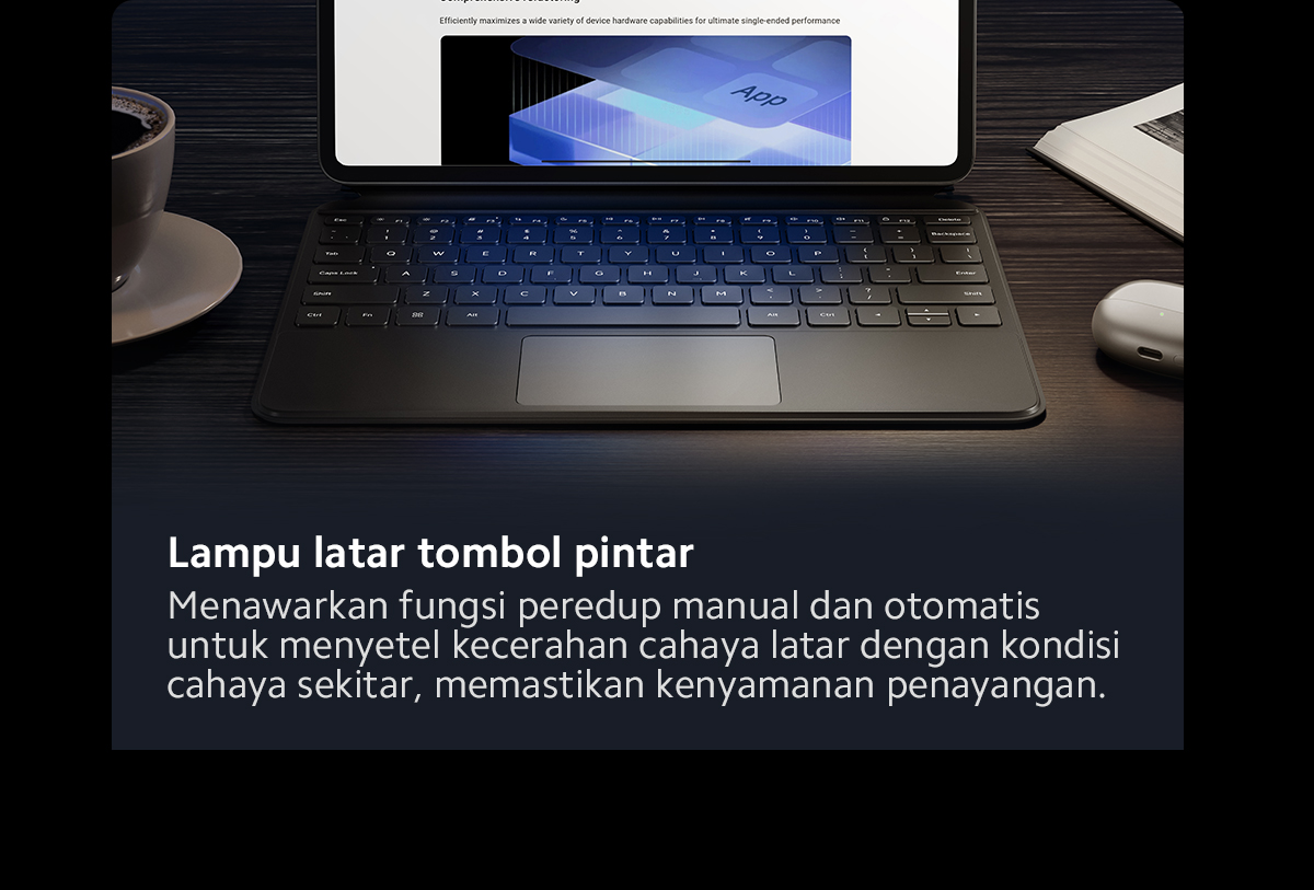 Jual Xiaomi Pad 6S Pro Touchpad Keyboard | 78 keys | Koneksi magnetic ...