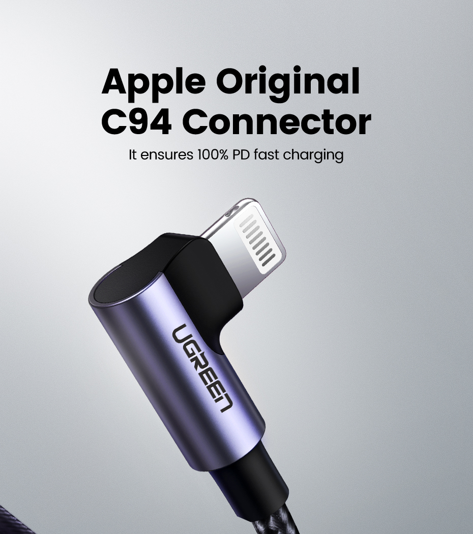 Jual UGREEN Kabel Data iPhone Gaming Mfi Type C To Lightning Fast Charging | Shopee Indonesia
