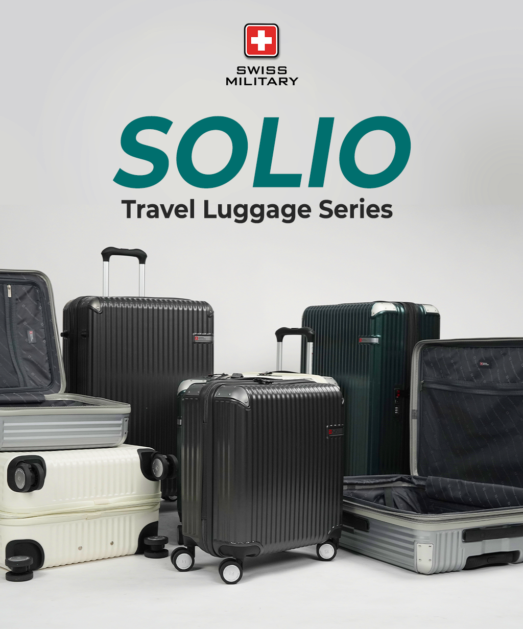 Jual Swiss Military Solio Koper set Bundling / Satuan - Bagasi 26 inch ...
