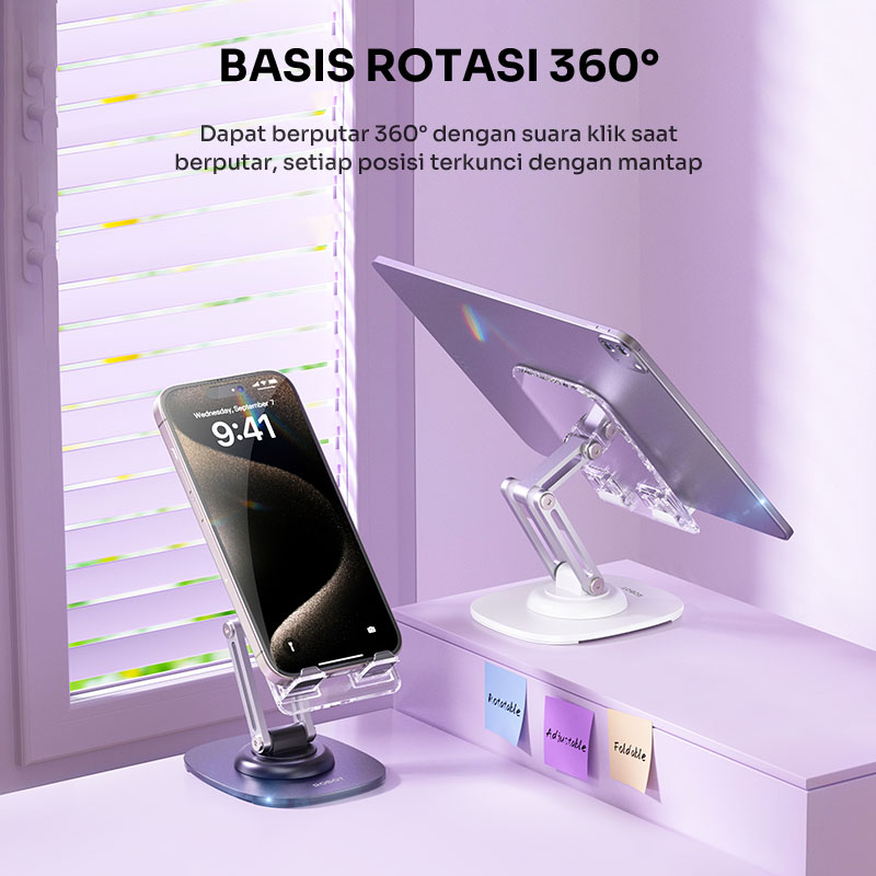 Jual ROBOT Universal Transparent Stand Holder RT-US16 Phone Tablet ...