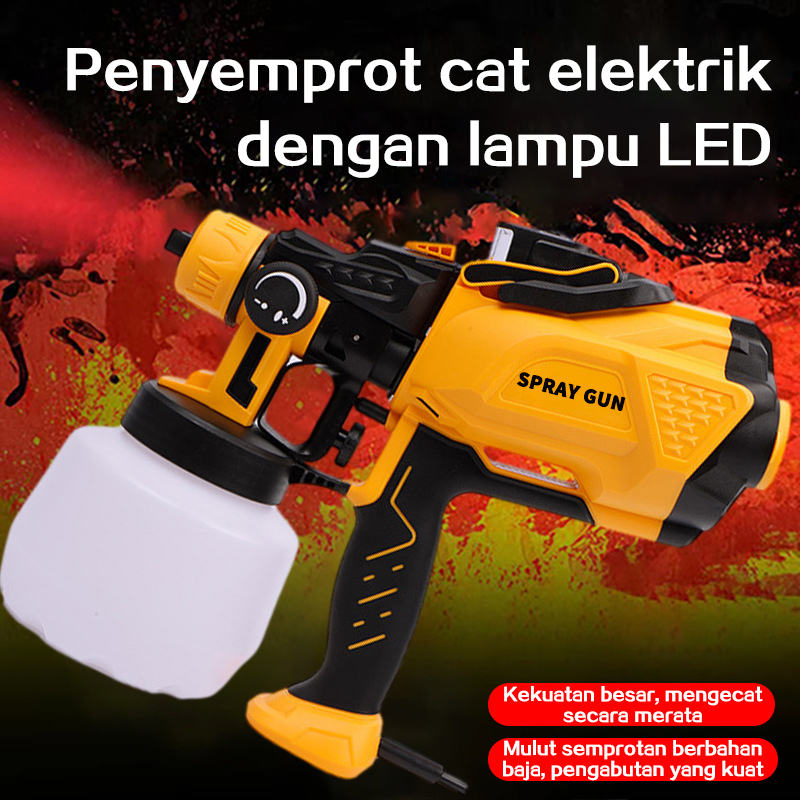 Jual Electric Spray Gun Cordless LED 550W semprot cat listrik gun cat ...