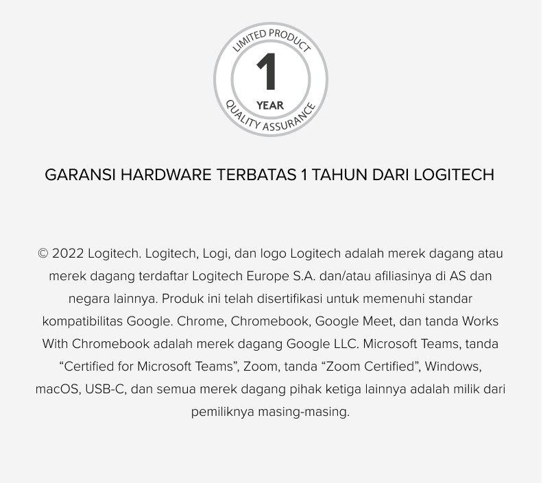 Jual Logitech Brio 500 Webcam Full HD 1080p dengan Auto Light ...