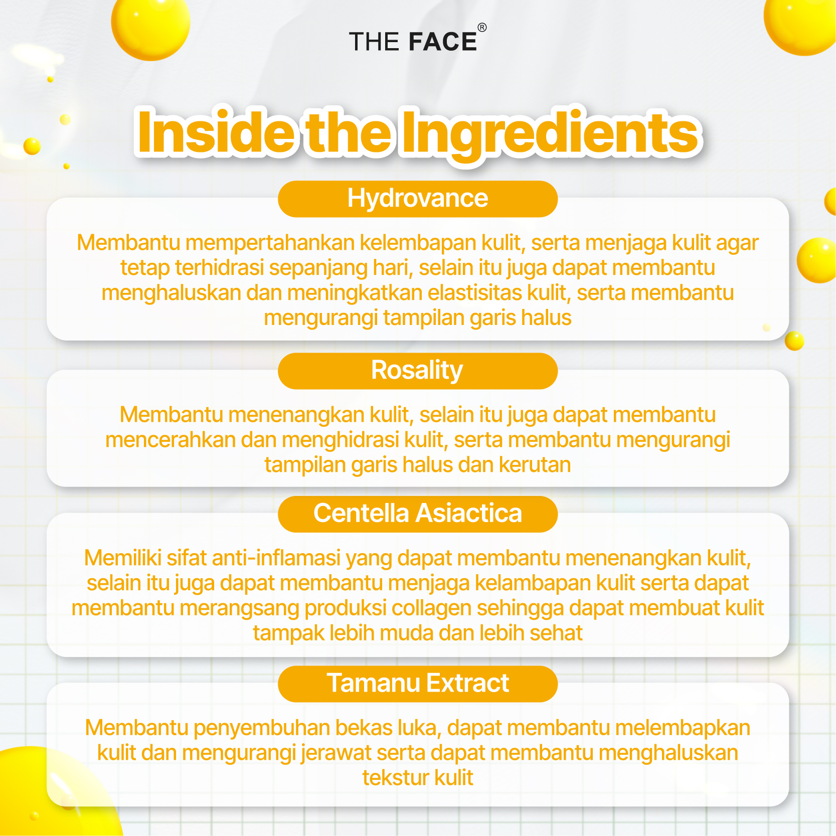 Jual [Acne Moisturizer] THE FACE Tamanu Moisturizing Gel With ...