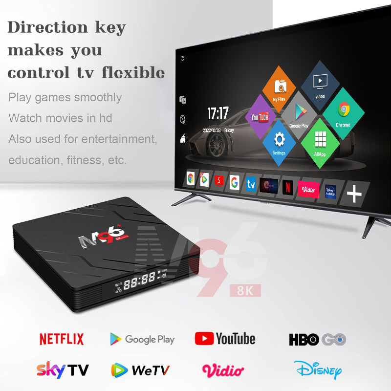 Jual Tripsky Android Tv Box M96+ Android 13.0 Ram4G Rom32G 4K Tv Box Voice Smart Tv Box Stb ...