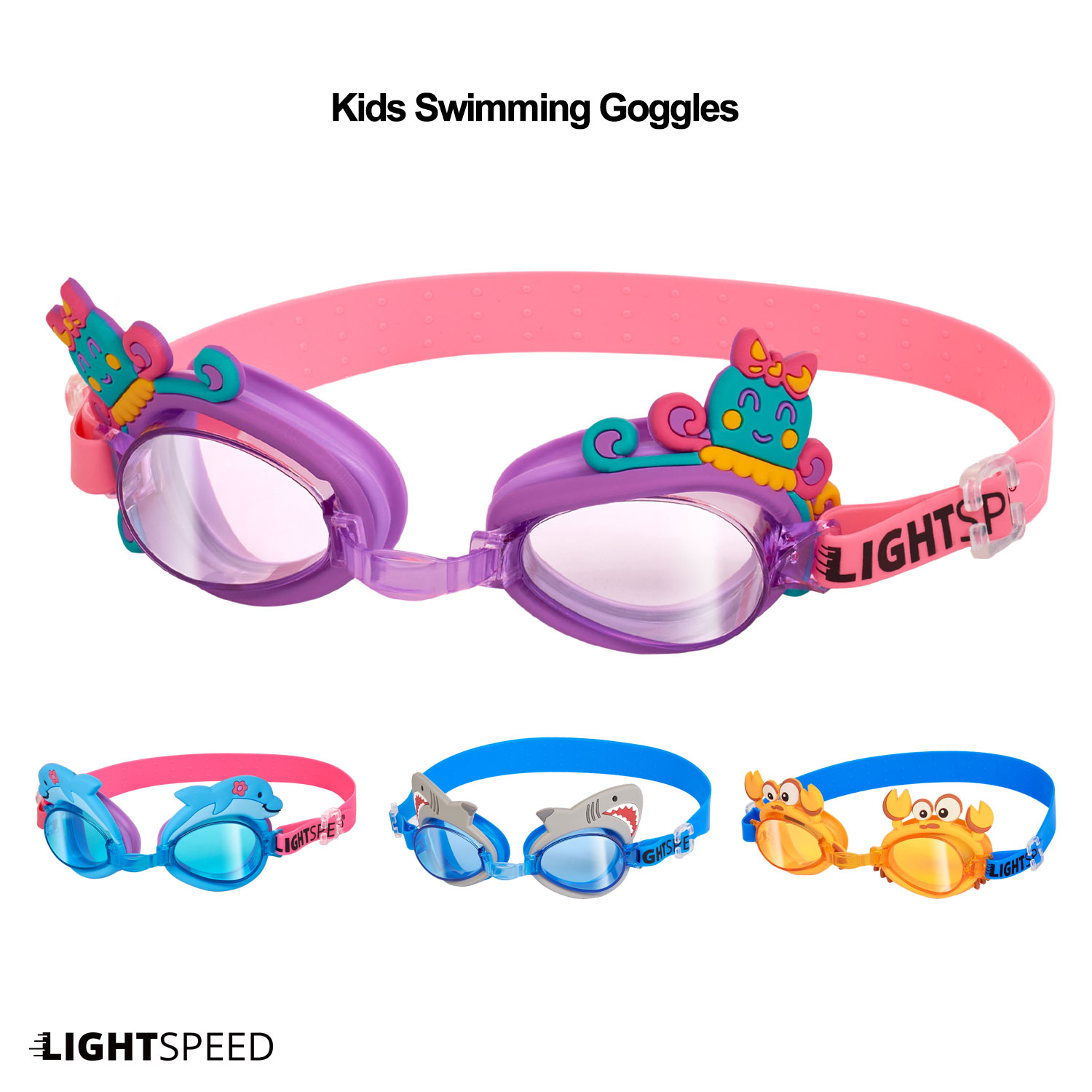 Jual LIGHTSPEED Kacamata Renang Anak / Kids Swimming Goggles / Fun ...