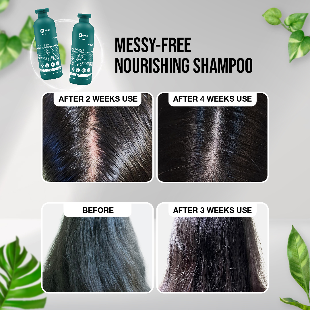 Jual dr soap Messy-free Nourishing Shampoo (Infusion) | Sampo Rambut Virgin Anti Rontok, Anti ...