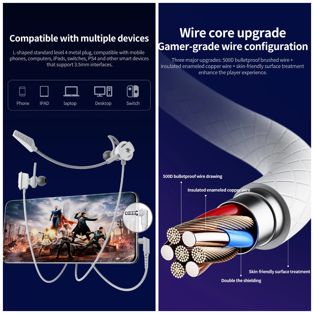 Jual Plextone RX3 Pro Cyberpunk Gaming Earphones - Headset Dual Mic ...