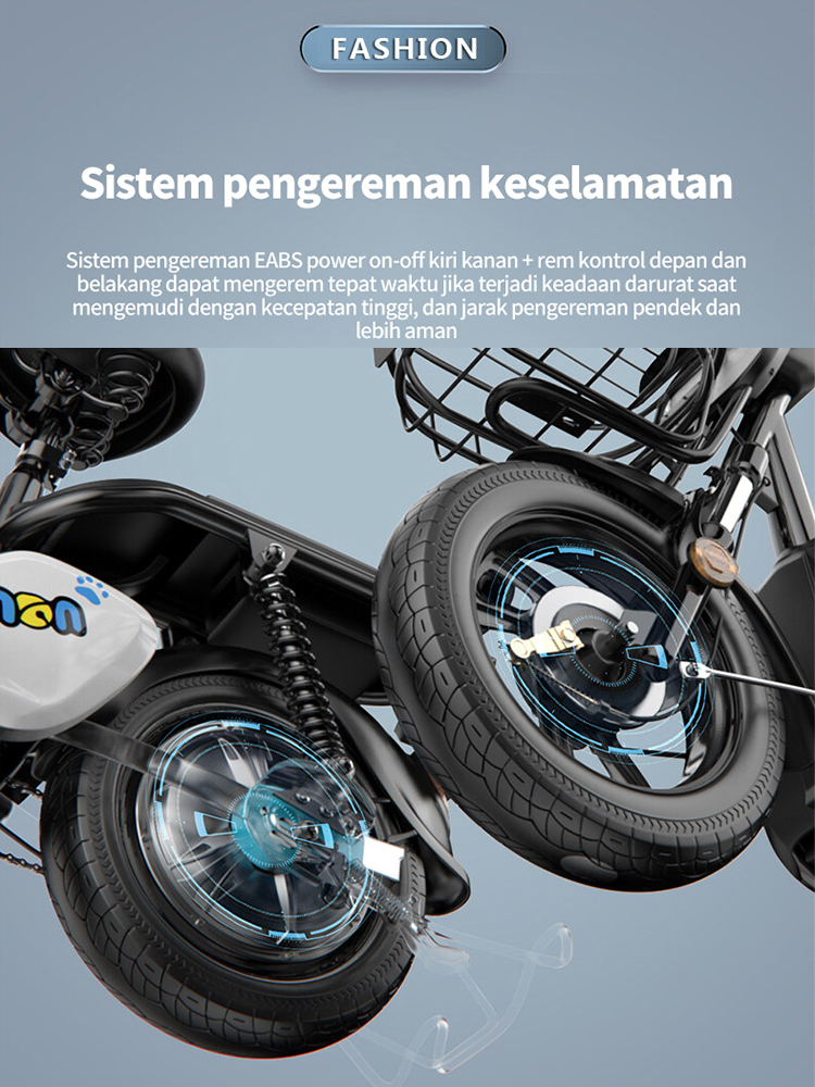 Jual Sepeda Listrik City 500 Watt Sepeda Motor 48V/12AH Sepeda Listrik ...