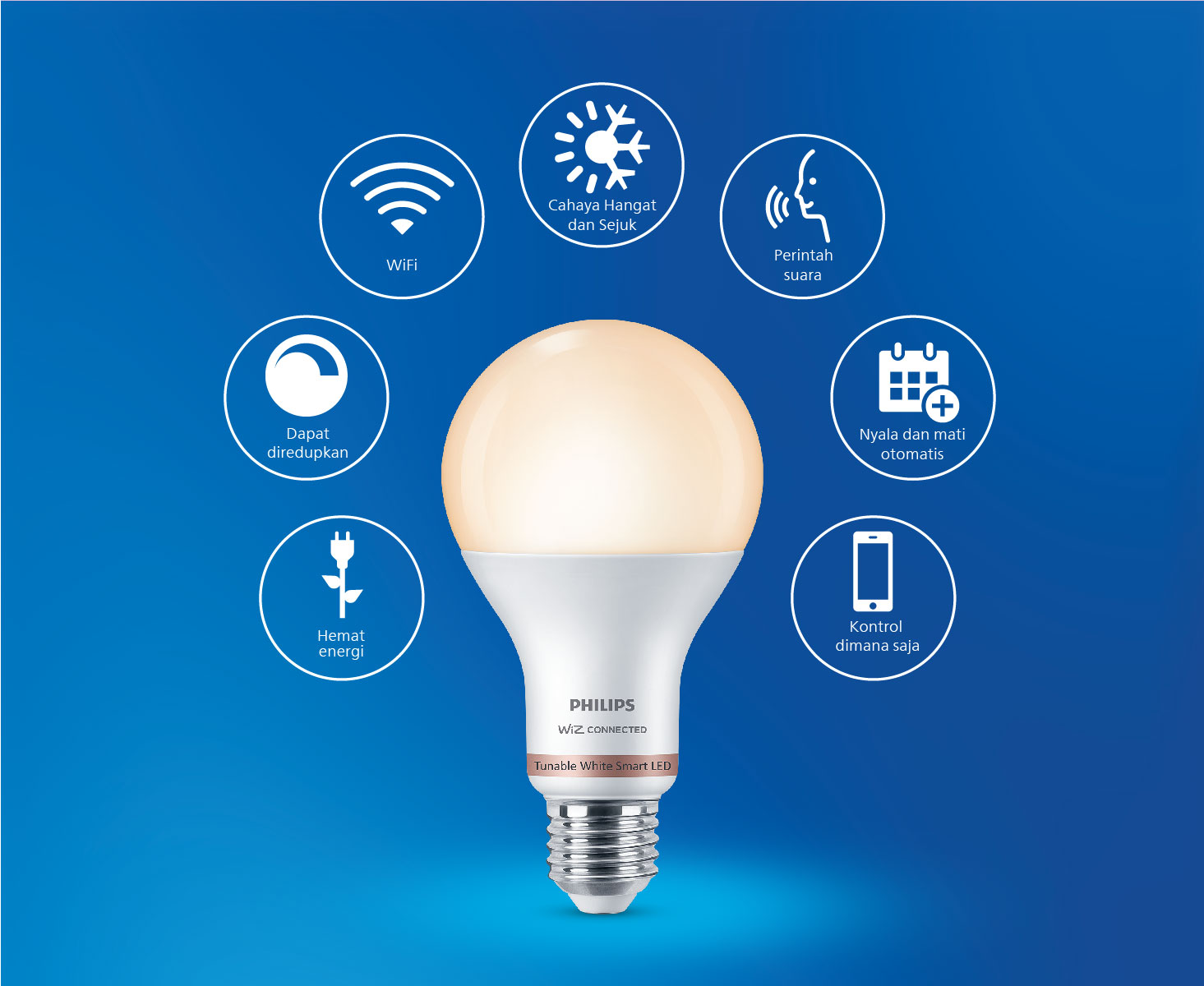 Jual Philips Lampu Smart WiFi LED 13W With Bluetooth - Tunable White ...