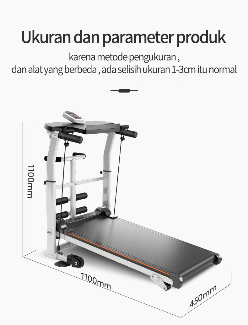 Jual e-Buy Treadmill Manual Multifungsi 16 in 1 Treadmill - Alat ...