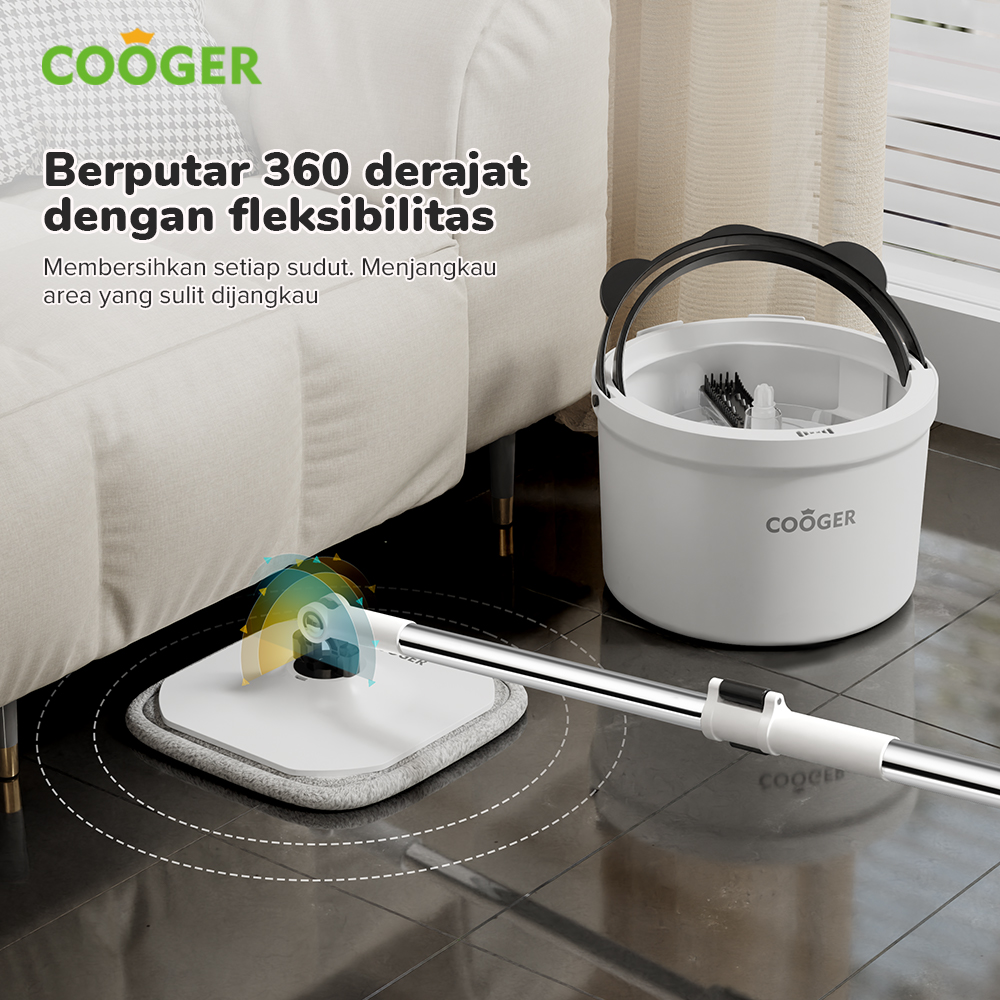 Jual COOGER Alat Pel Lantai Plus 2IN1 dengan Ember Bentuk Panda Panda ...