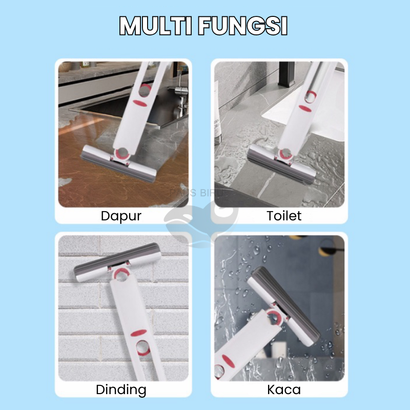 Jual Paus Biru - Alat Pel Lantai Spons Dengan Perasan Lipat Otomatis ...