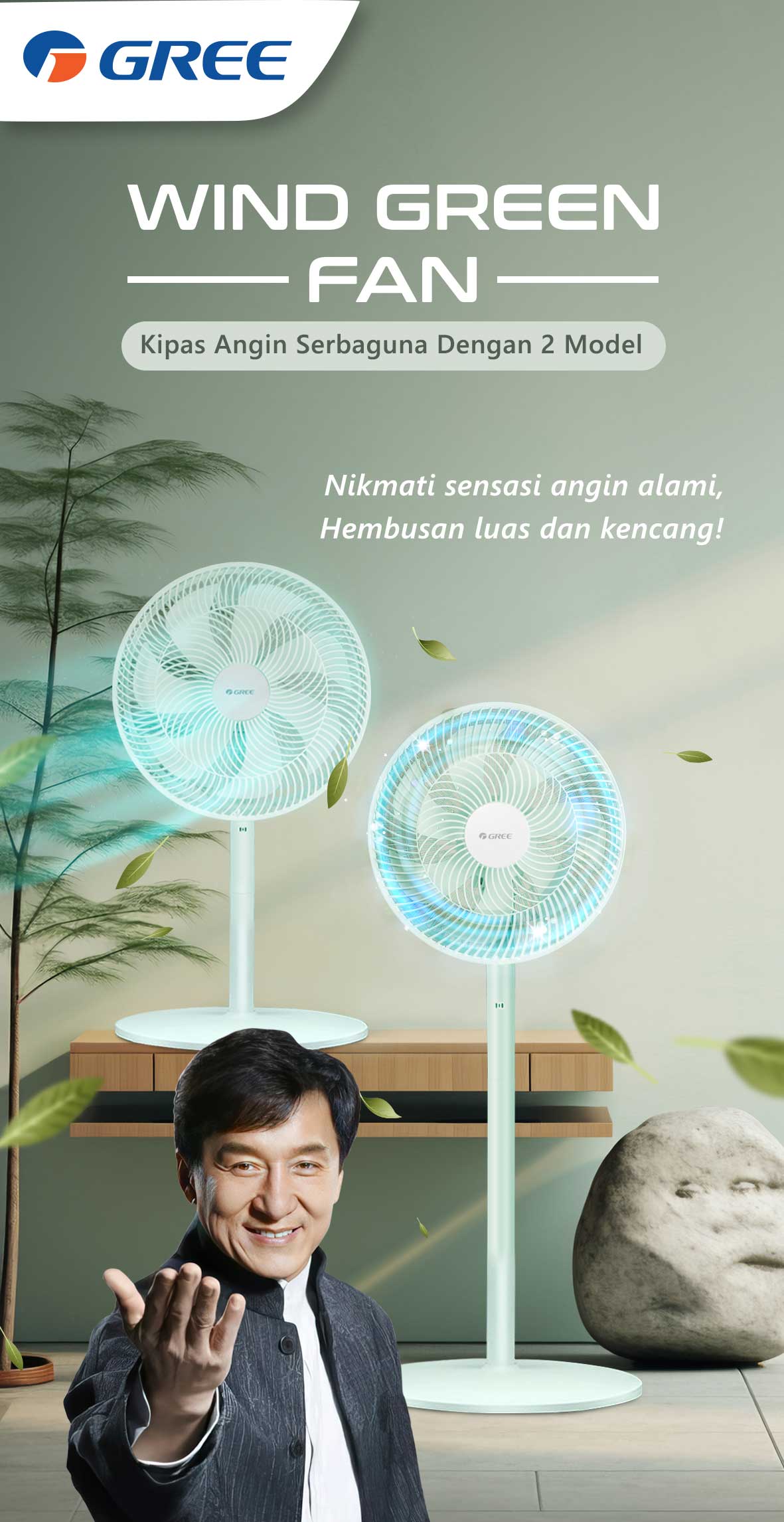 Jual Gree Kipas Angin Green Wind Fan Size 14 Inch 3 Level Speed - Model ...