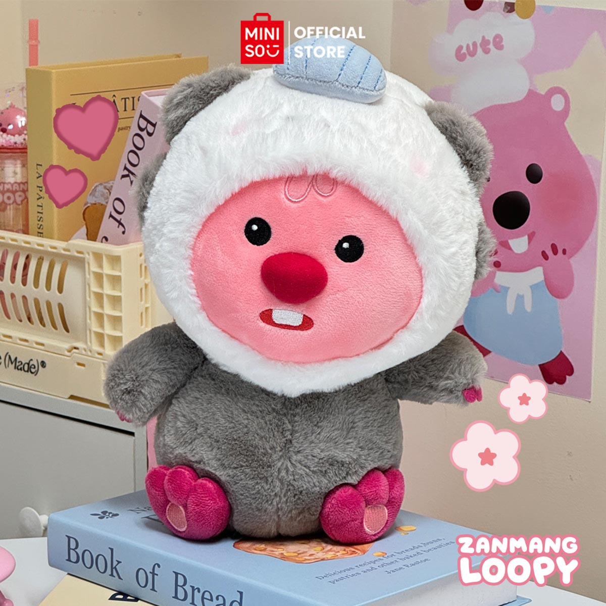 Jual Miniso x ZANMANG Loopy Collection Plush Toy Mainan Mewah 10in ...