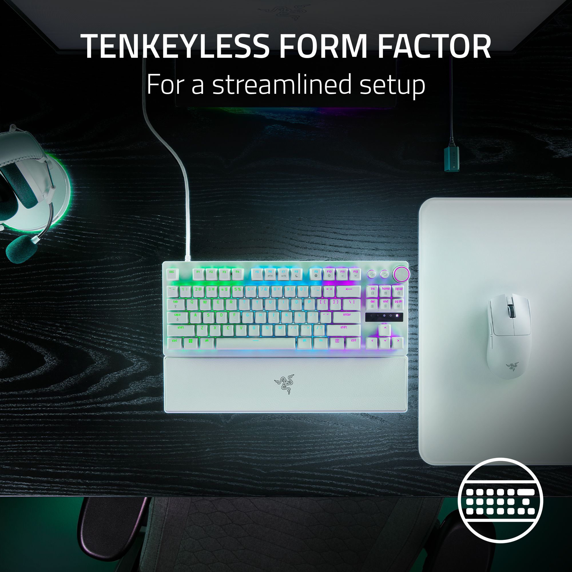 Jual Razer Huntsman V3 Pro Tenkeyless White Analog Optical Esports ...