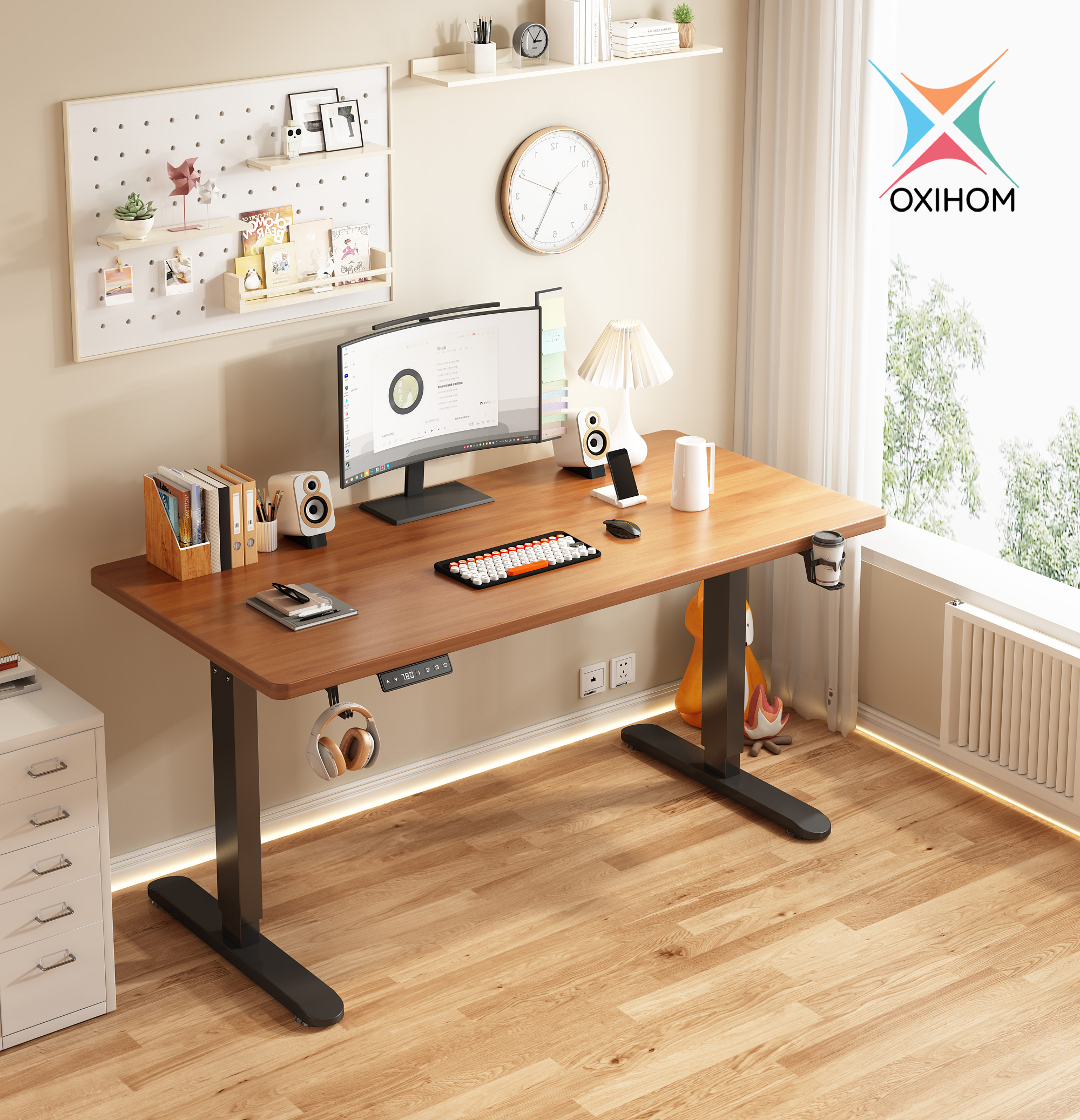 Jual Oxihom Meja Gaming Meja Computer Meja Naik Turun Meja Hidrolik ...