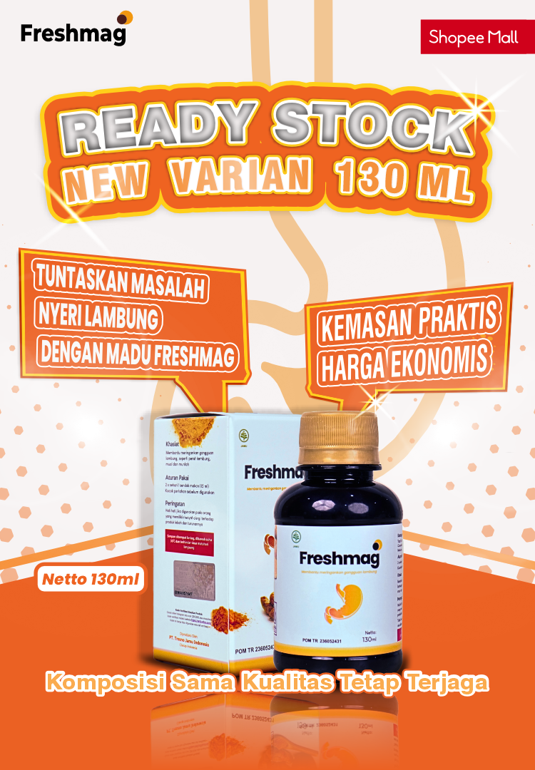 Jual Freshmag New Varian 130 ml 2 botol - Kemasan Praktis Solusi Ampuh Sembuhkan Maag GERD Asam ...