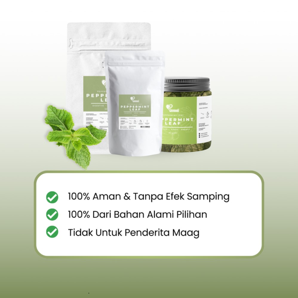 Jual GLARANADI Teh Daun Mint Peppermint 10g Teasane Batuk Pilek Migrain ...