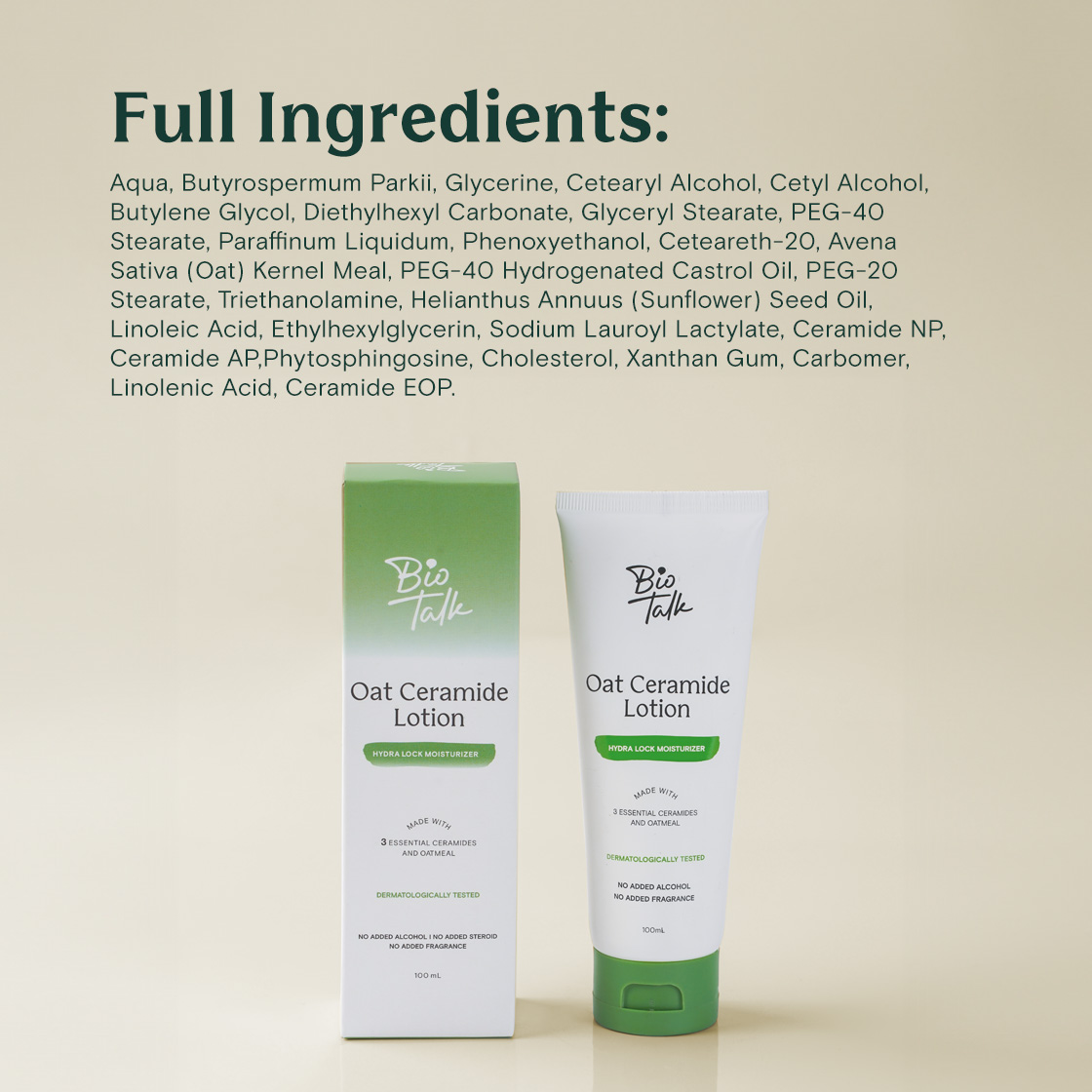 Jual Biotalk Oat Ceramide Lotion | Hydralock Moisturizer for Eczema ...