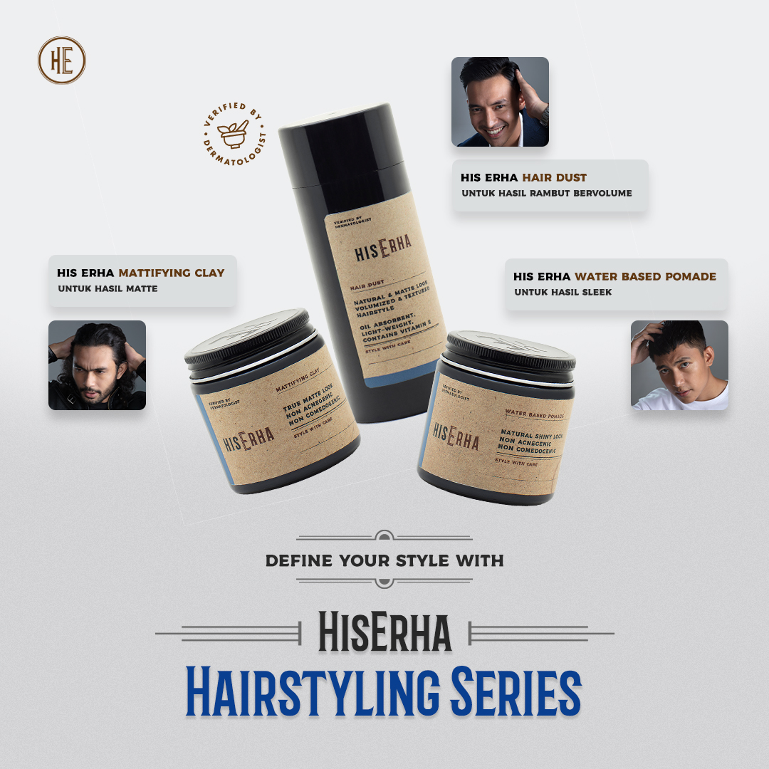 Jual HIS ERHA Waterbased Pomade 120g - Hair Styling Pria Untuk Hasil ...