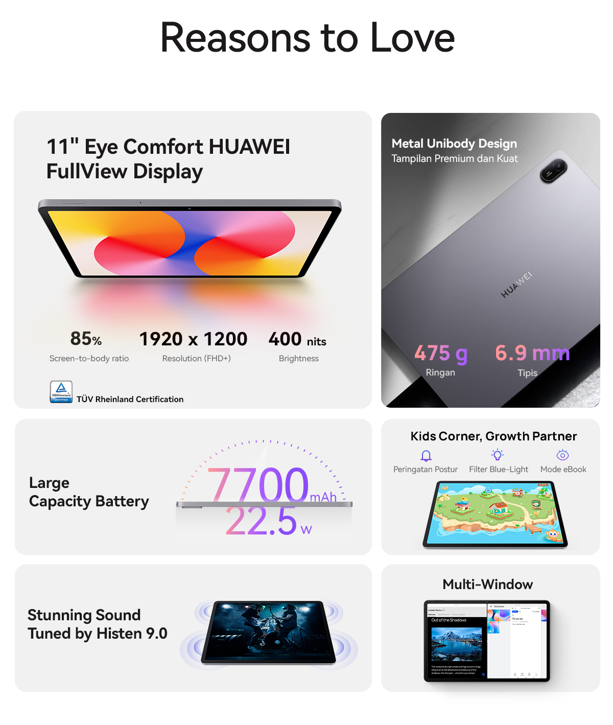 Jual [6.6 | Voucher s/d 15%] HUAWEI MatePad SE 11" Tablet [4+128GB ...