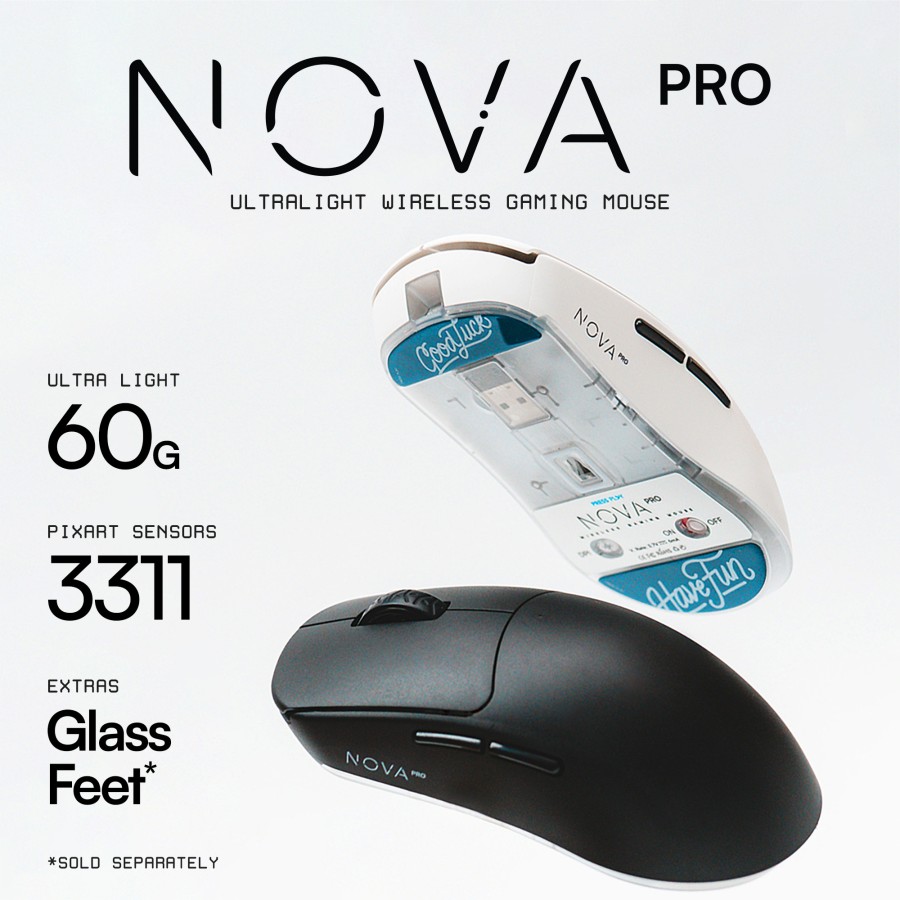Jual Press Play Nova Pro Lightweight Wireless Gaming Mouse | Shopee ...