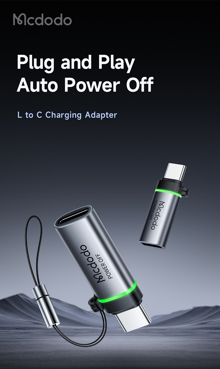 Jual MCDODO Adapter Converter Lightning to Type C Auto Power Off ...