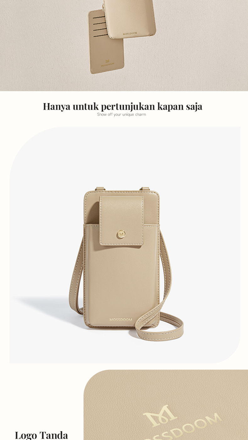 Jual MOSDOOM Tas HP Wanita Molly Bag Mini Tas Ponsel Multifungsi ...