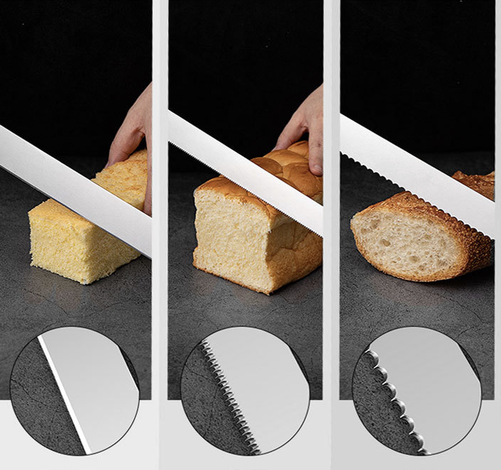 Jual Pisau Roti Kue Keju Panjang Bahan Stainless Steel Cake Knife ...