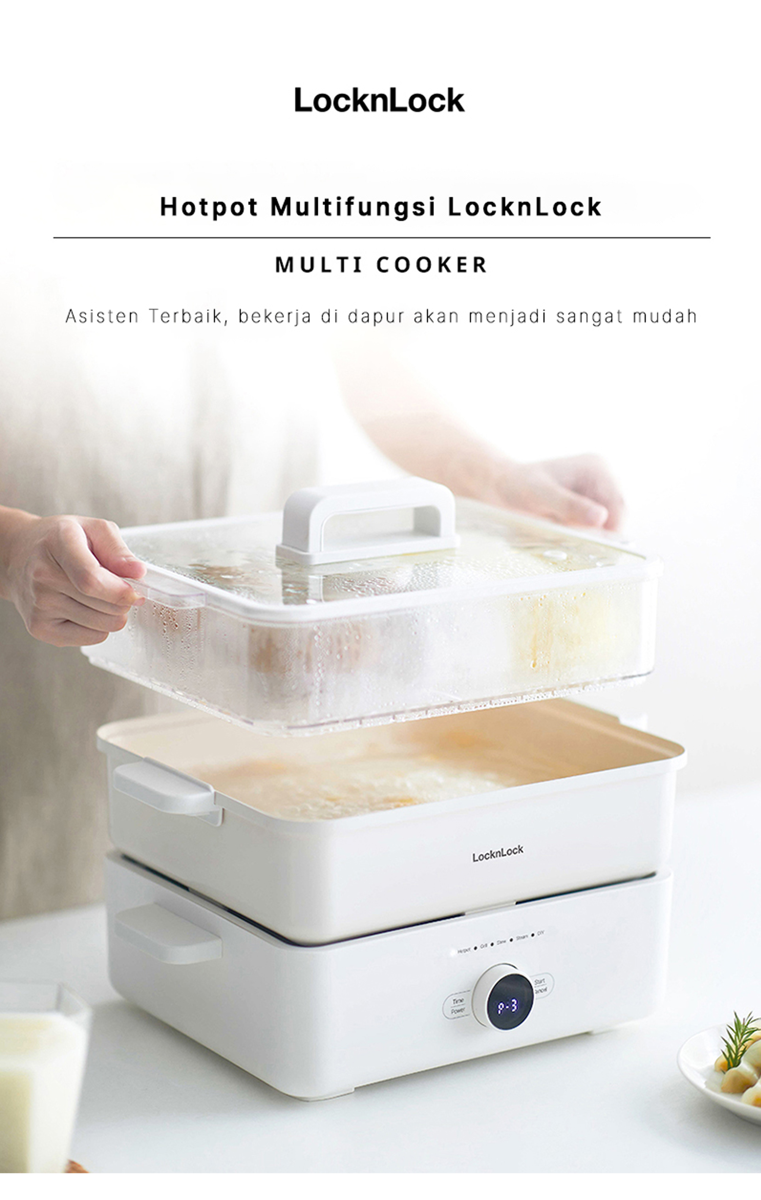 Jual LocknLock Multi Cooker Alat Masak Multi Fungsi 4L - EJP154IVY ...