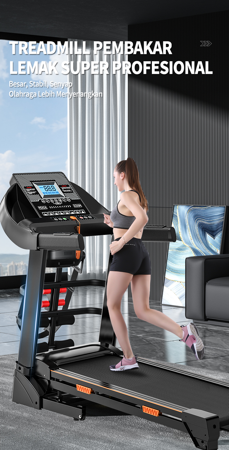 Jual Keep Going Max- Treadmill Elektrik / Peralatan Gym Kokoh dan Tahan Lama / Treadmill ...