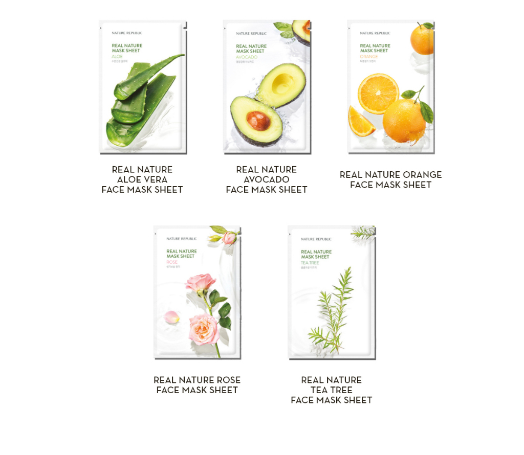 Jual NATURE REPUBLIC Real Nature Mask Sheet | Shopee Indonesia