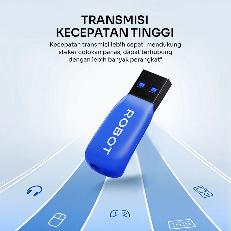 Jual ROBOT Flashdisk USB High Speed 16GB/32GB Flash Drive All Metal ...
