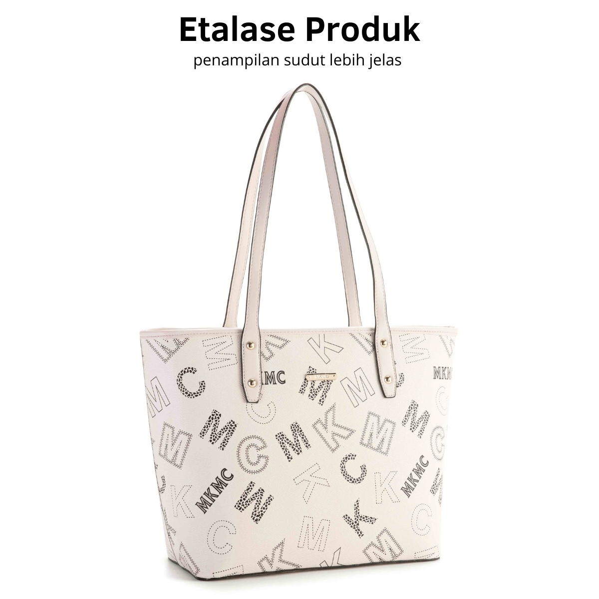 Jual MKMC Totebag Wanita Import Tas Bahu Monogram Multifungsi Shoulder ...