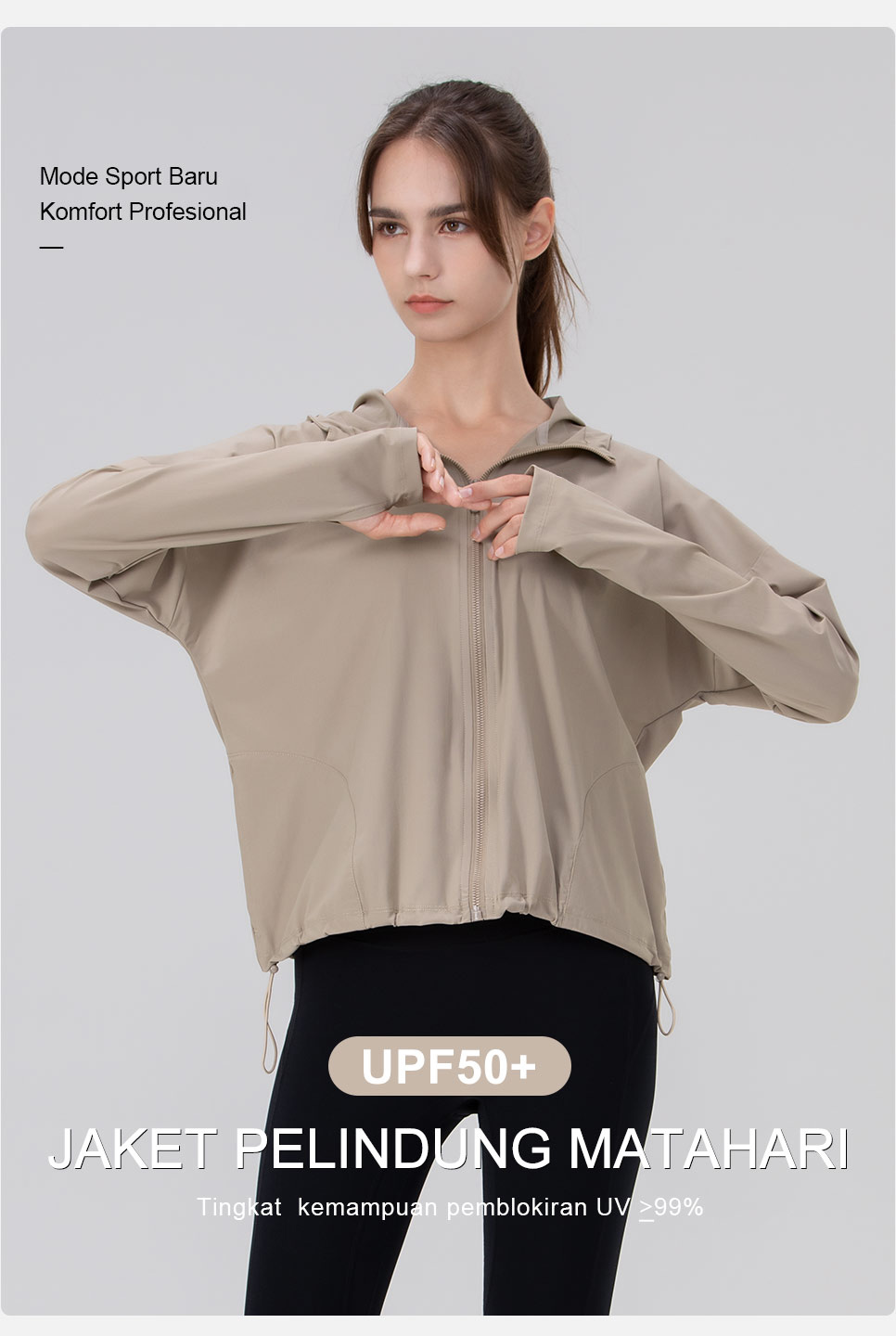 Jual Reytorrm Jaket Olahraga Wanita Jaket Anti UV UPF50+（WT006) | Shopee Indonesia