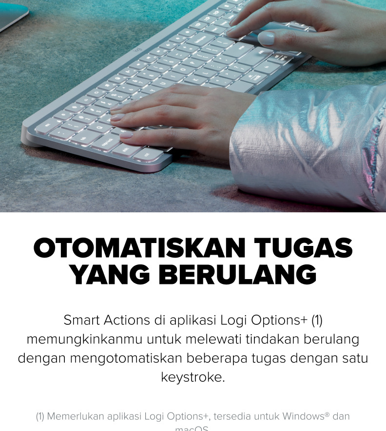 Jual Logitech MX Keys S Keyboard Wireless Bluetooth, Pengetikan Hening ...
