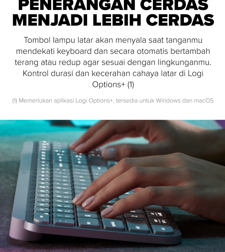 Jual Logitech MX Keys S Keyboard Wireless Bluetooth, Pengetikan Hening ...