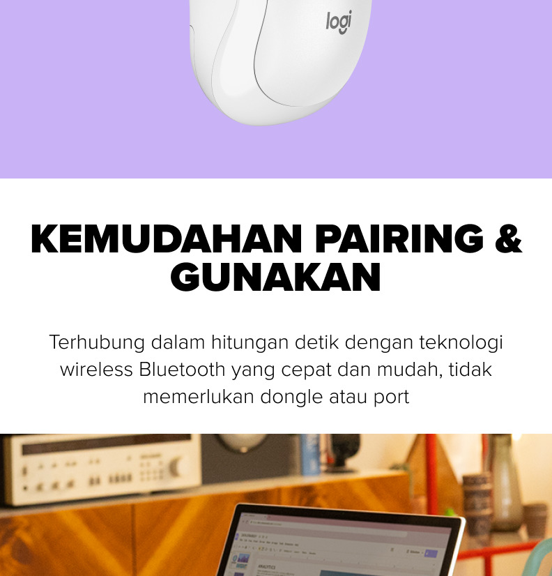 Jual Logitech M240 Mouse Wireless Bluetooth Silent | Shopee Indonesia