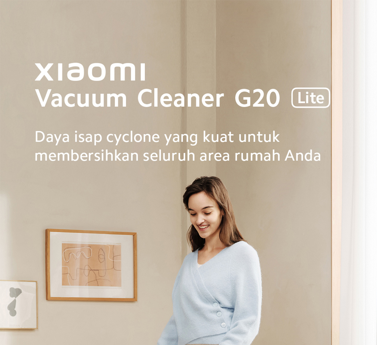 Jual Xiaomi Vacuum Cleaner G20 Lite | Daya Hisap 18.000 Pa ...