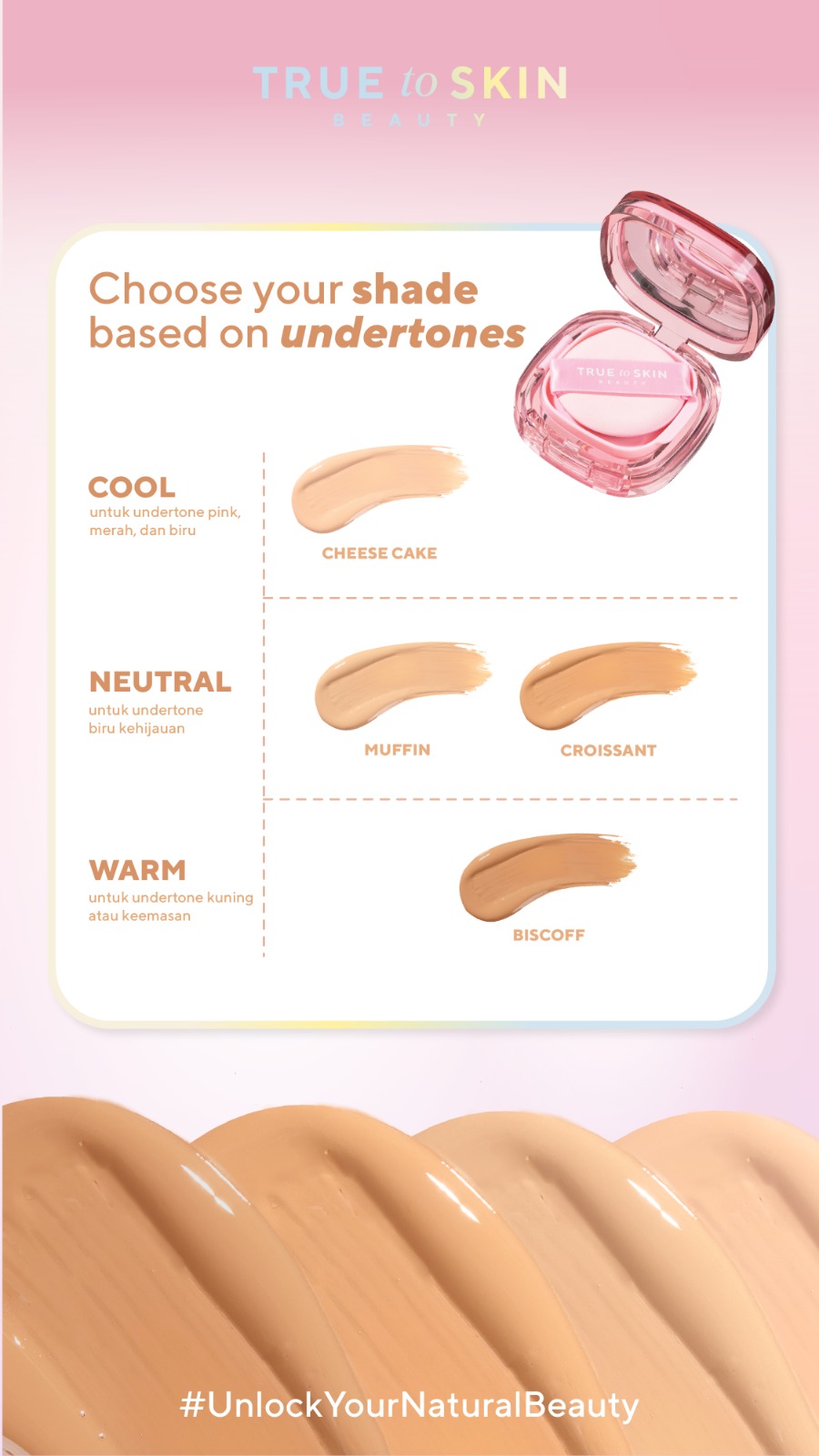 Jual REFILL CUSHION - True to Skin Skinlike Porefecting Cushion SPF 35 ...