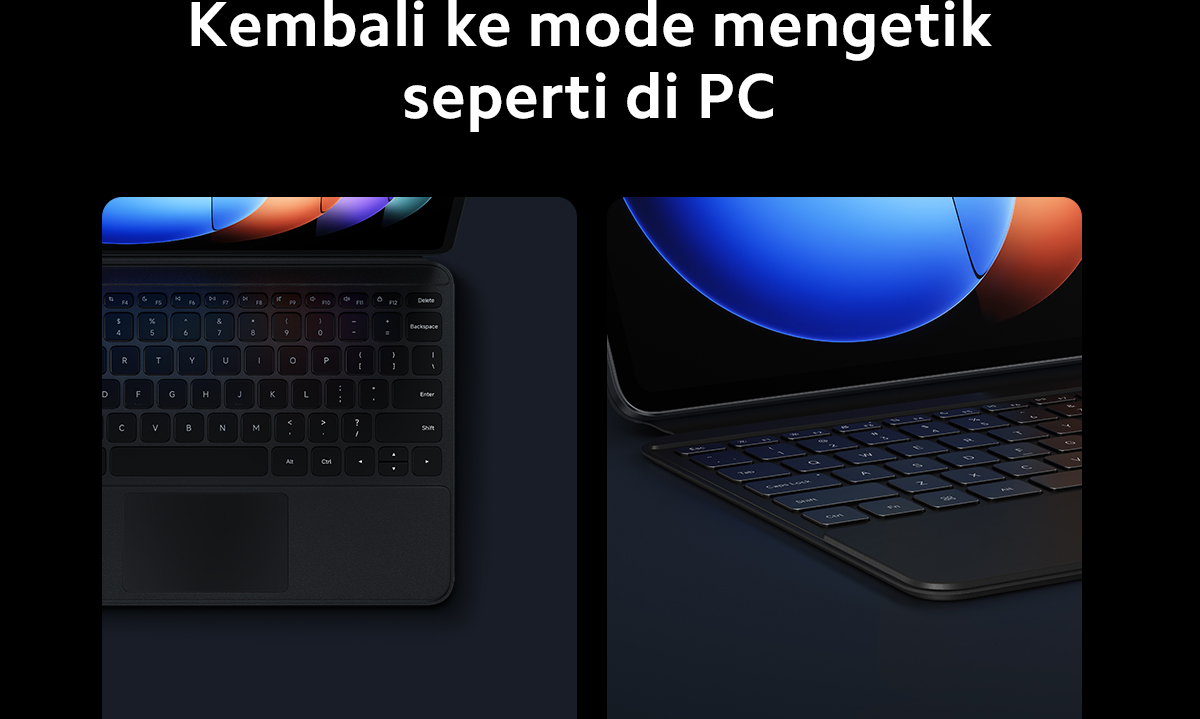 Jual Xiaomi Pad 6S Pro Touchpad Keyboard | 78 keys | Koneksi magnetic ...