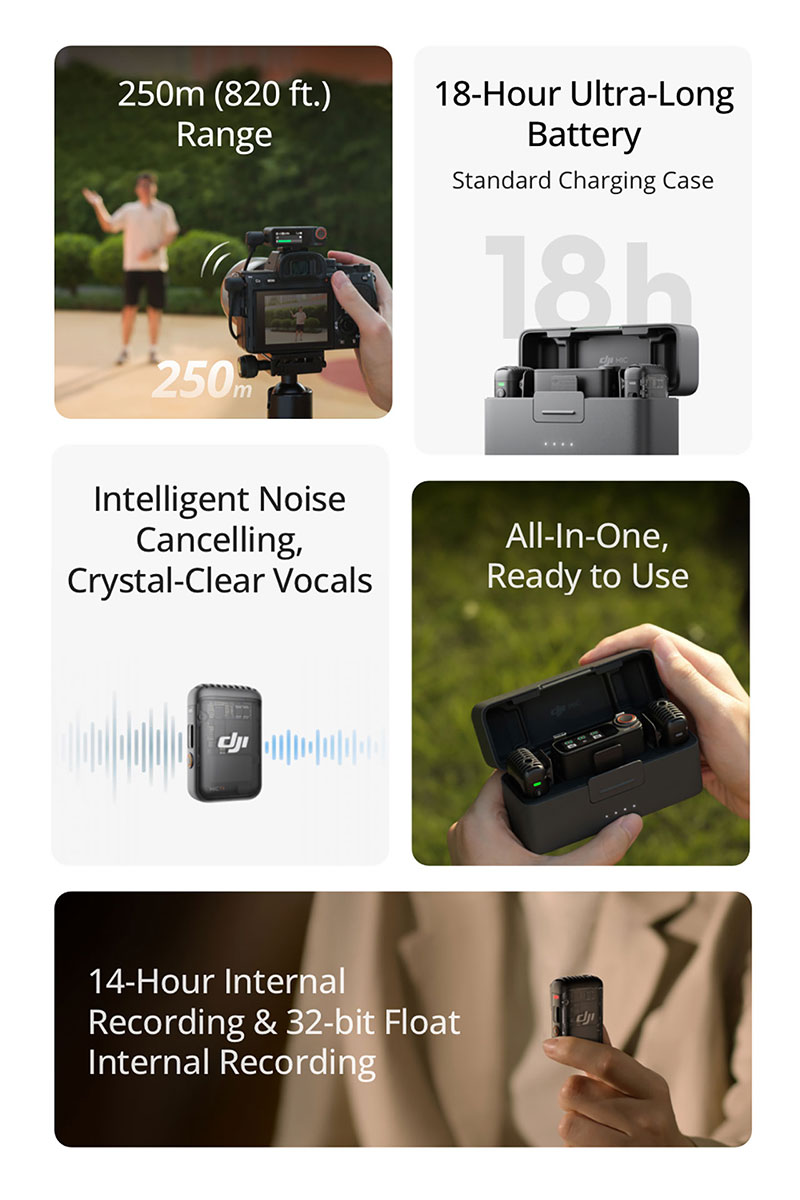 Jual DJI Mic 2 - High-Quality Audio Recording | Intelligent Noise ...
