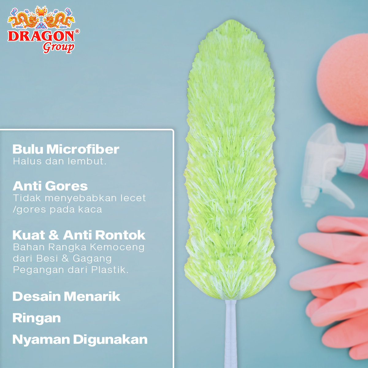 Jual DRAGON Kemoceng Microfiber 60 Cm Pembersih Perabotan Cleaning ...