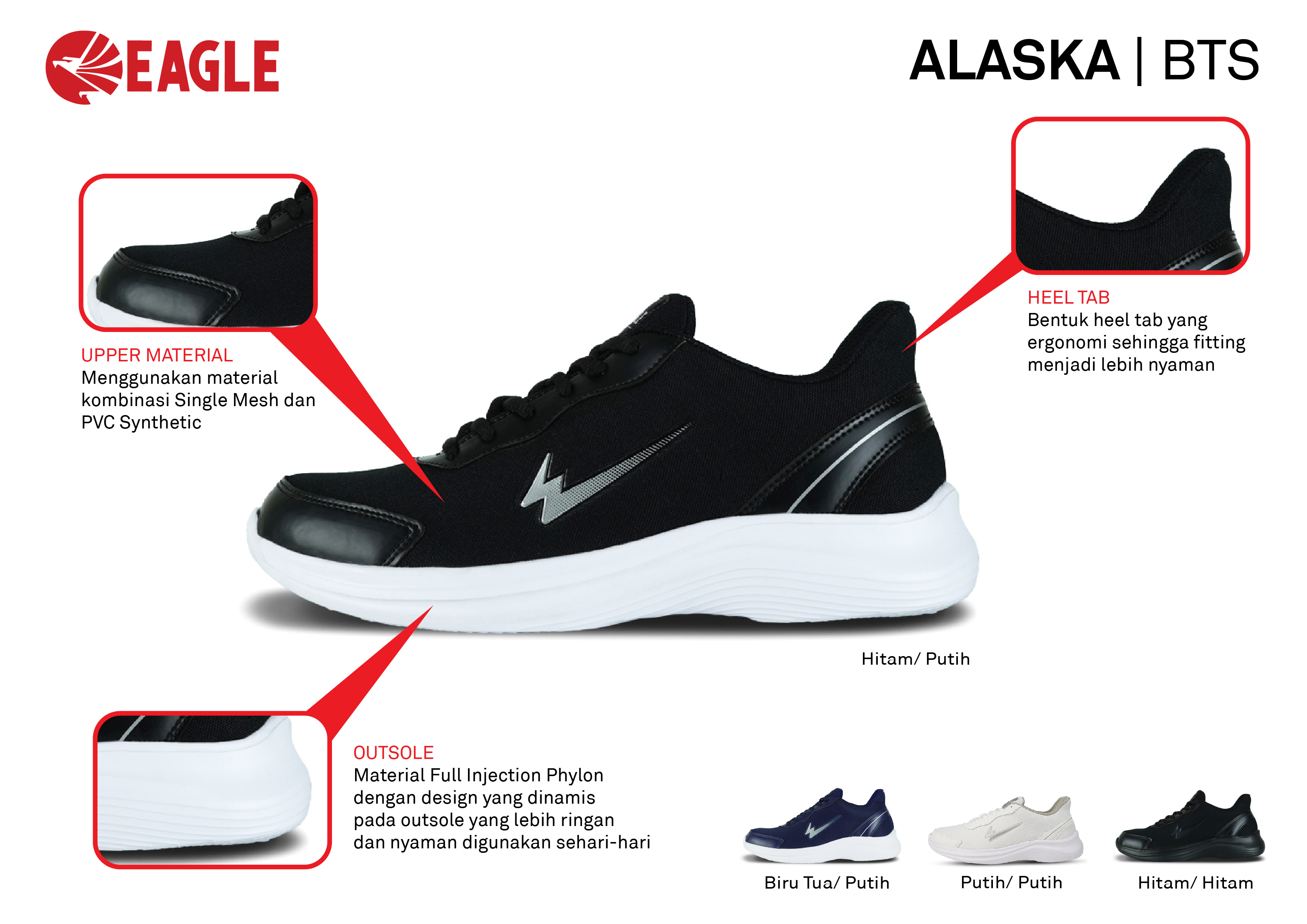 Jual Eagle Sepatu Sneakers Lifestyle Alaska – Lifestyle Sneakers Shoes ...