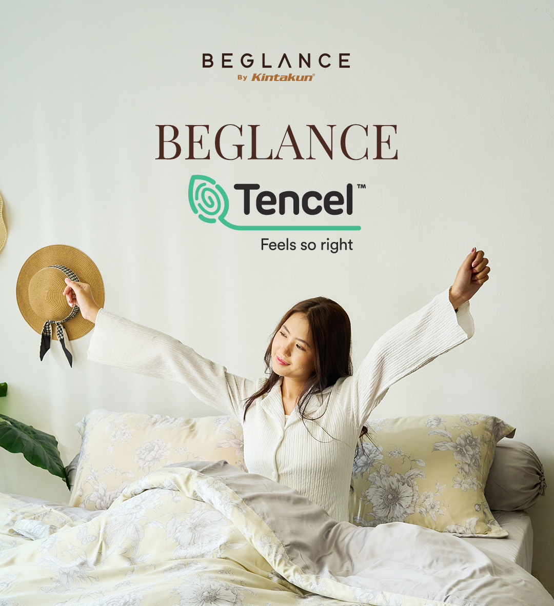 Jual BEGLANCE Tencel Lyocell Sprei Set Fitted 160/180/200 Tundra Minimalis Super Soft Premium ...
