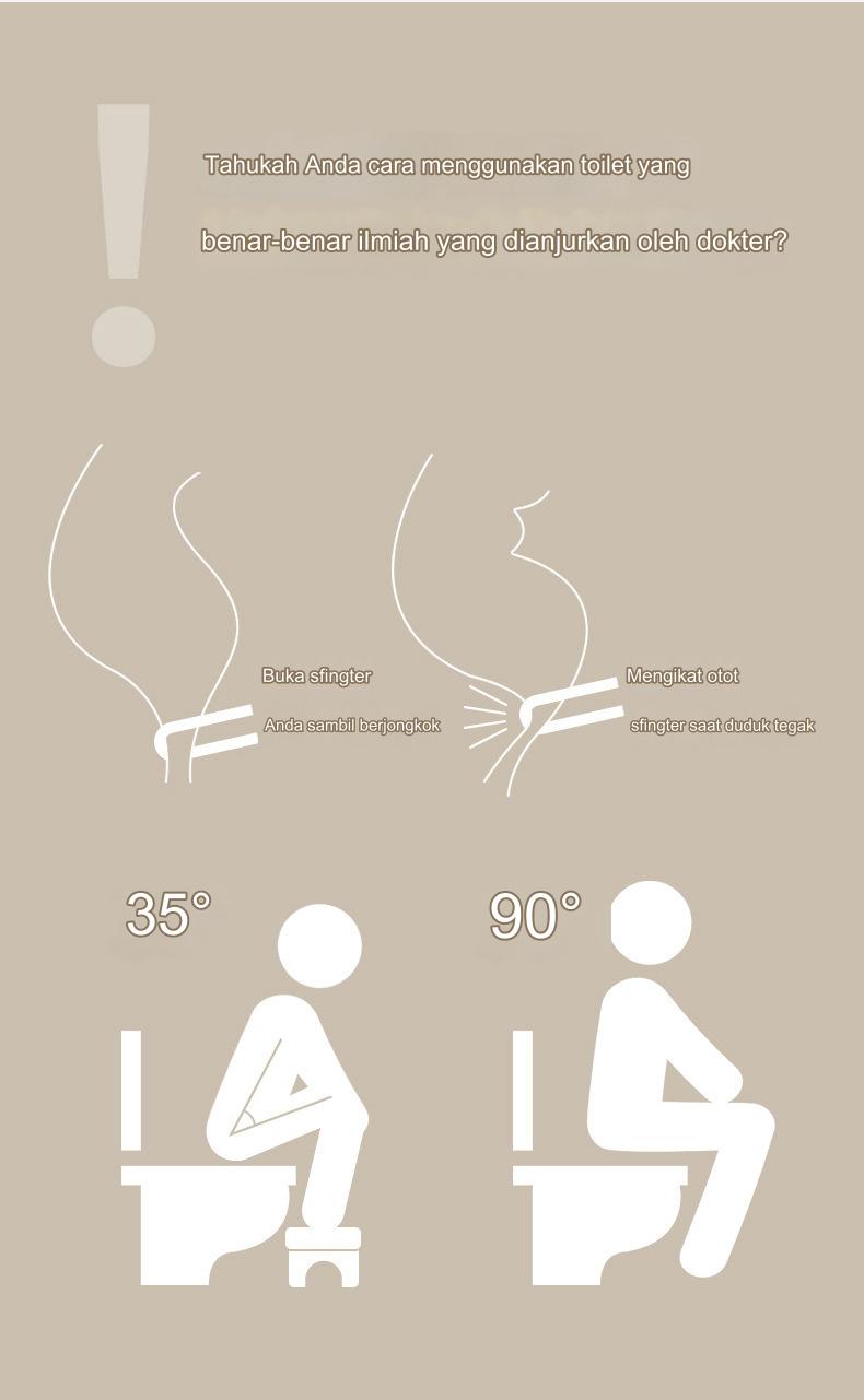 Jual 【BELI LOKAL】Megam Kursi Toilet Duduk Injakan Kaki WC BAhan Plastik ...