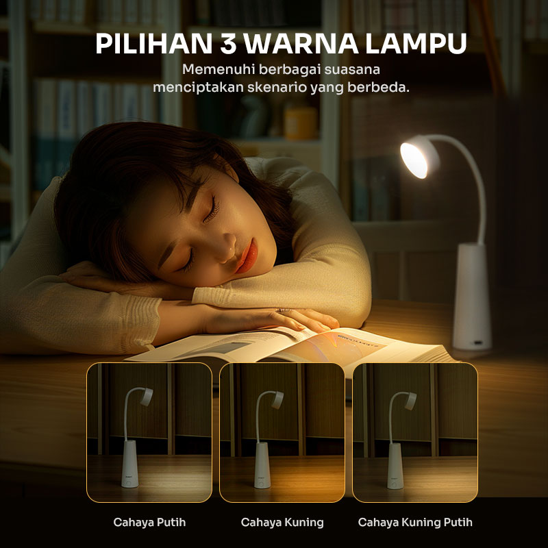 Jual ROBOT Lampu Meja RT-DL04 Lampu Belajar Senter Magnetik Adjustable ...